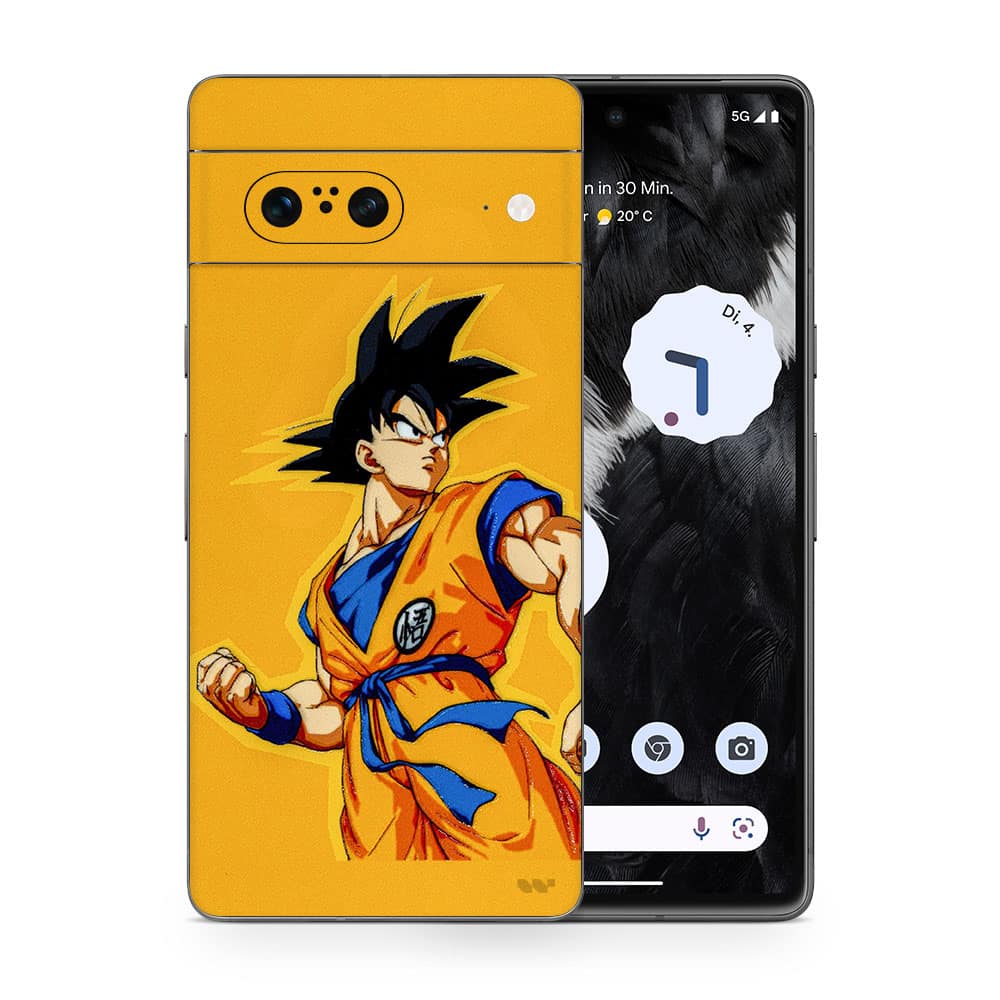 Pixel 7 Goku Yellow 3D Skin - WrapitSkin The Ultimate Protection!
