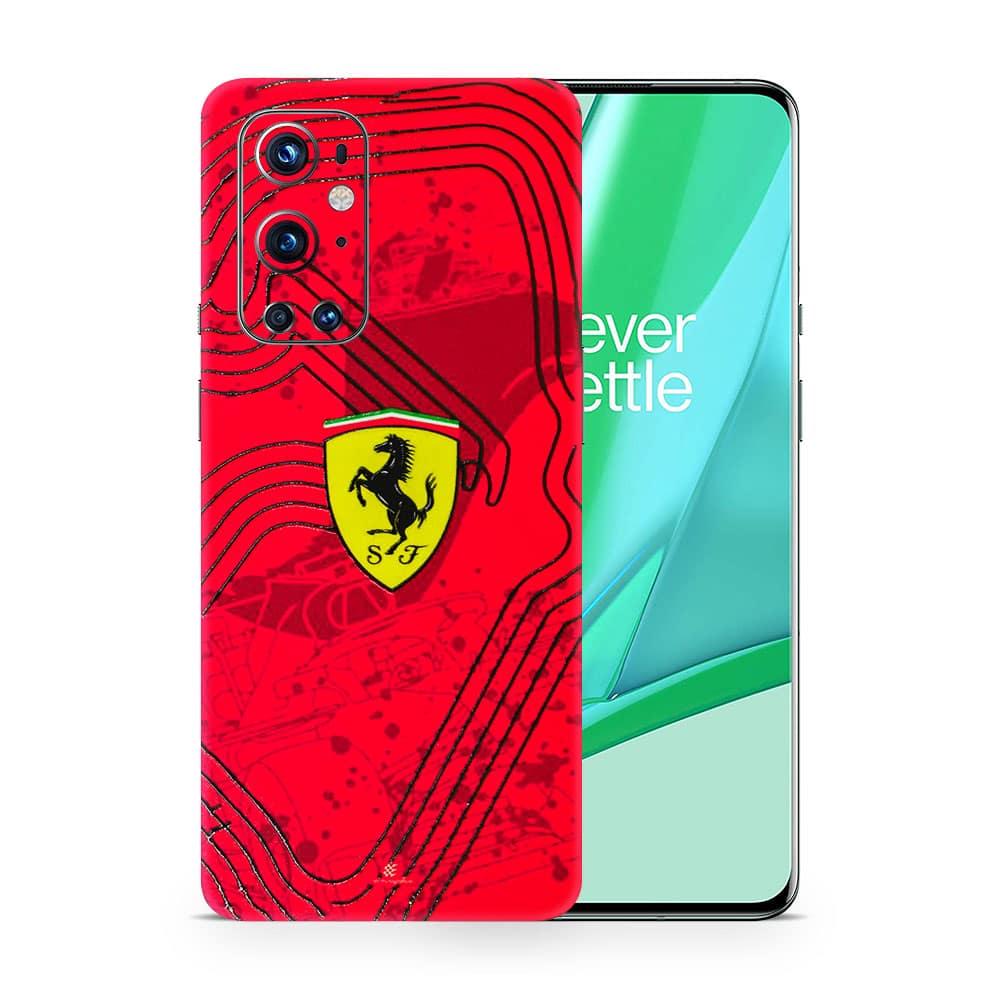 OnePlus 9 Pro Ferrari's Blaze 3D Skin - WrapitSkin The Ultimate Protection!