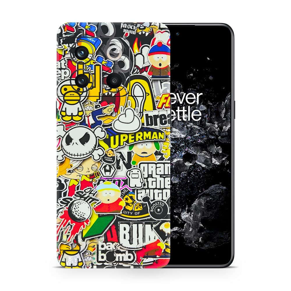 OnePlus 10T Sticker Bomb 3D Skin - WrapitSkin The Ultimate Protection!