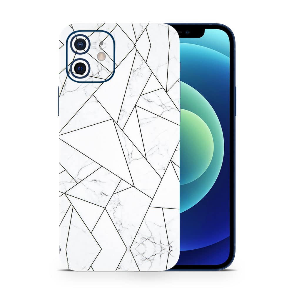 IPhone 12 Marble Grid 3D Skin - WrapitSkin The Ultimate Protection!
