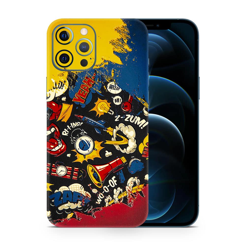 IPhone 12 Pro Max Pop Art 3D Skin - WrapitSkin The Ultimate Protection!