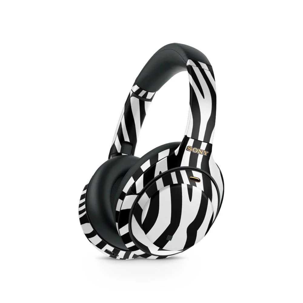 Sony WH-1000XM4 Black And White Skin - WrapitSkin The Ultimate Protection!