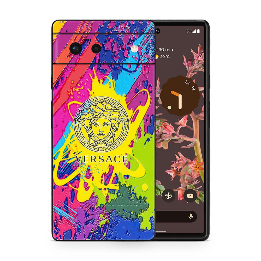 Pixel 6 Versace Colorful 3D Skin - WrapitSkin The Ultimate Protection!