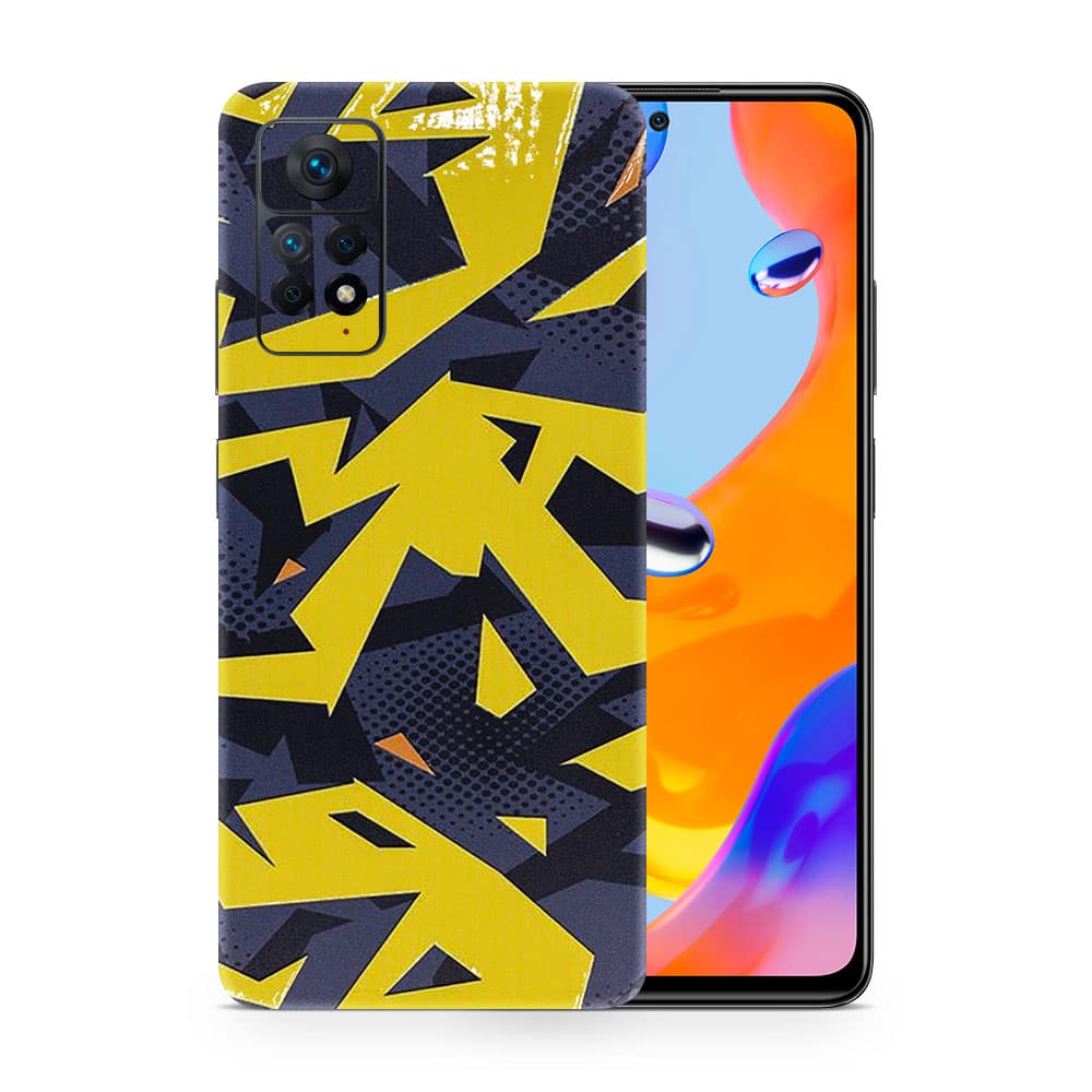 Redmi Note 11 Pro Abstract Yellow 3D Skin - WrapitSkin The Ultimate ...