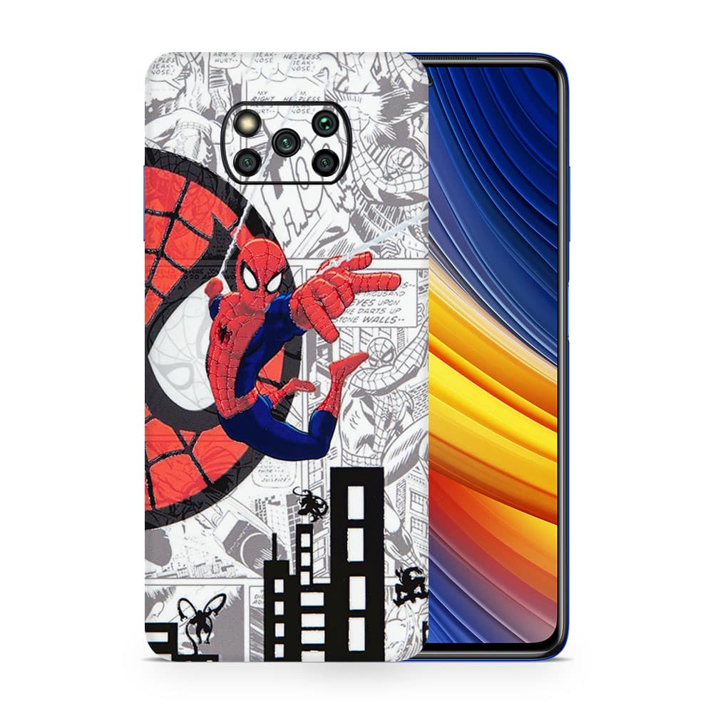 Poco X3 Pro Spiderman Comic 3D Skin - WrapitSkin The Ultimate Protection!