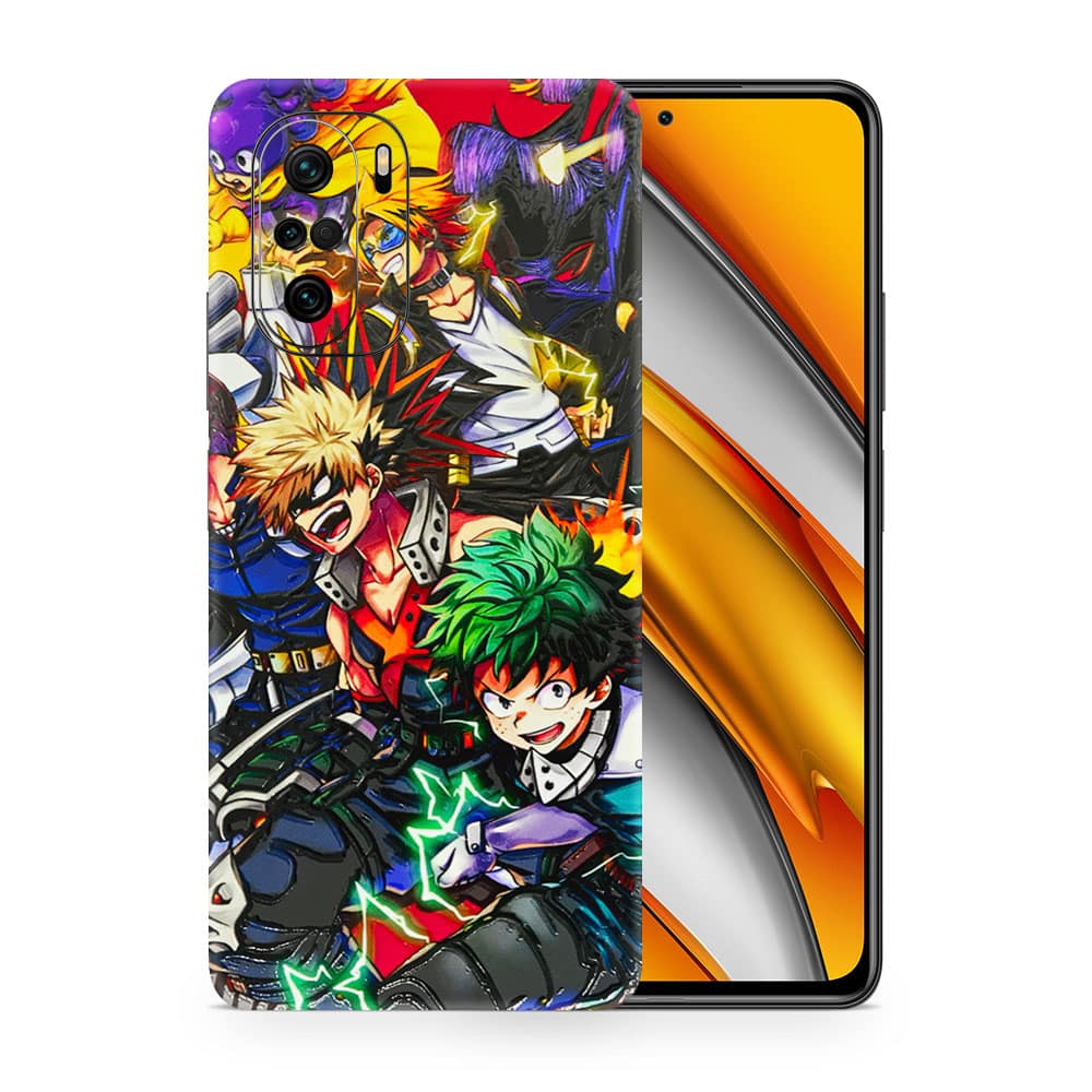 Poco F3 My Hero 3D Skin - WrapitSkin The Ultimate Protection!