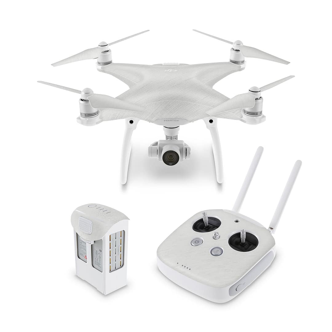 DJI Phantom 4 Cross Metal White Skin - WrapitSkin The Ultimate Protection!