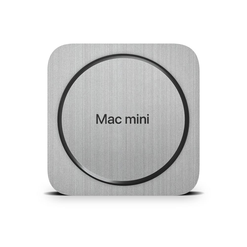 Mac Mini M2 Brushed Metal Steel Skin - WrapitSkin The Ultimate Protection!