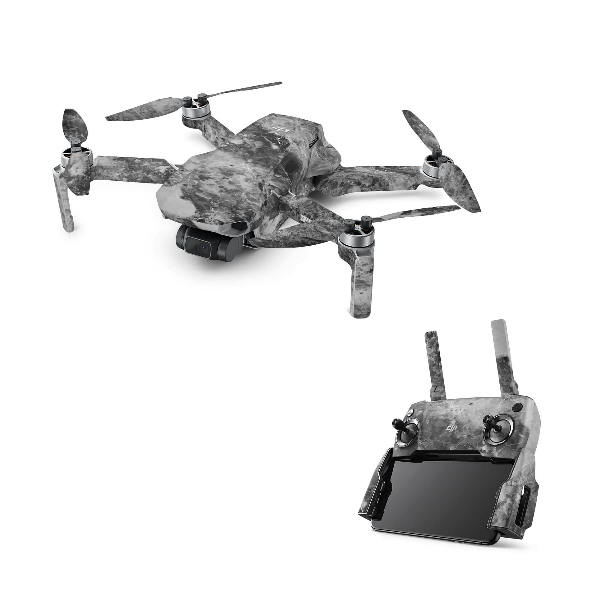 DJI Mavic Mini Marble Black Skin - WrapitSkin The Ultimate Protection!