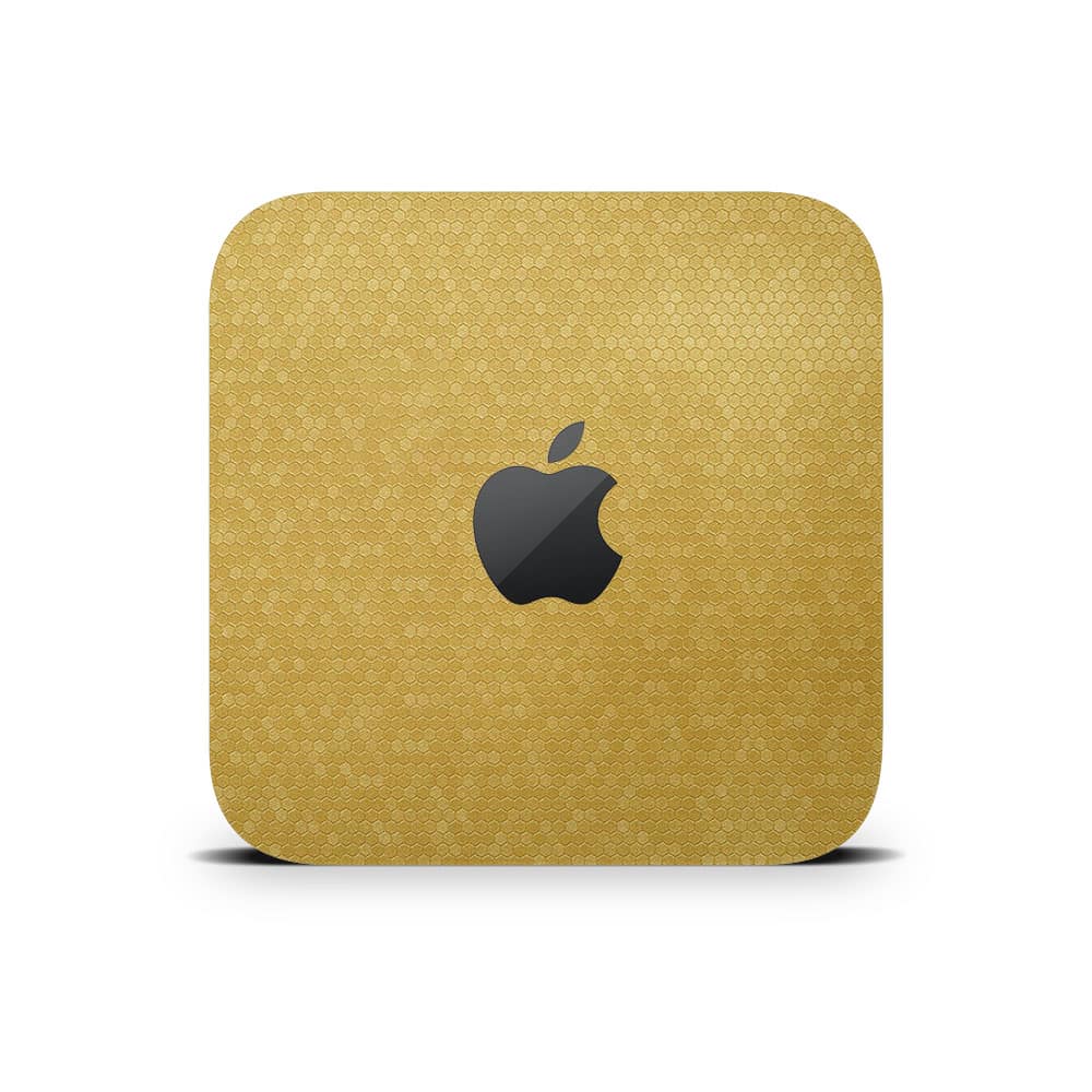 Mac Mini M2 Honeycomb Gold Skin - WrapitSkin The Ultimate Protection!