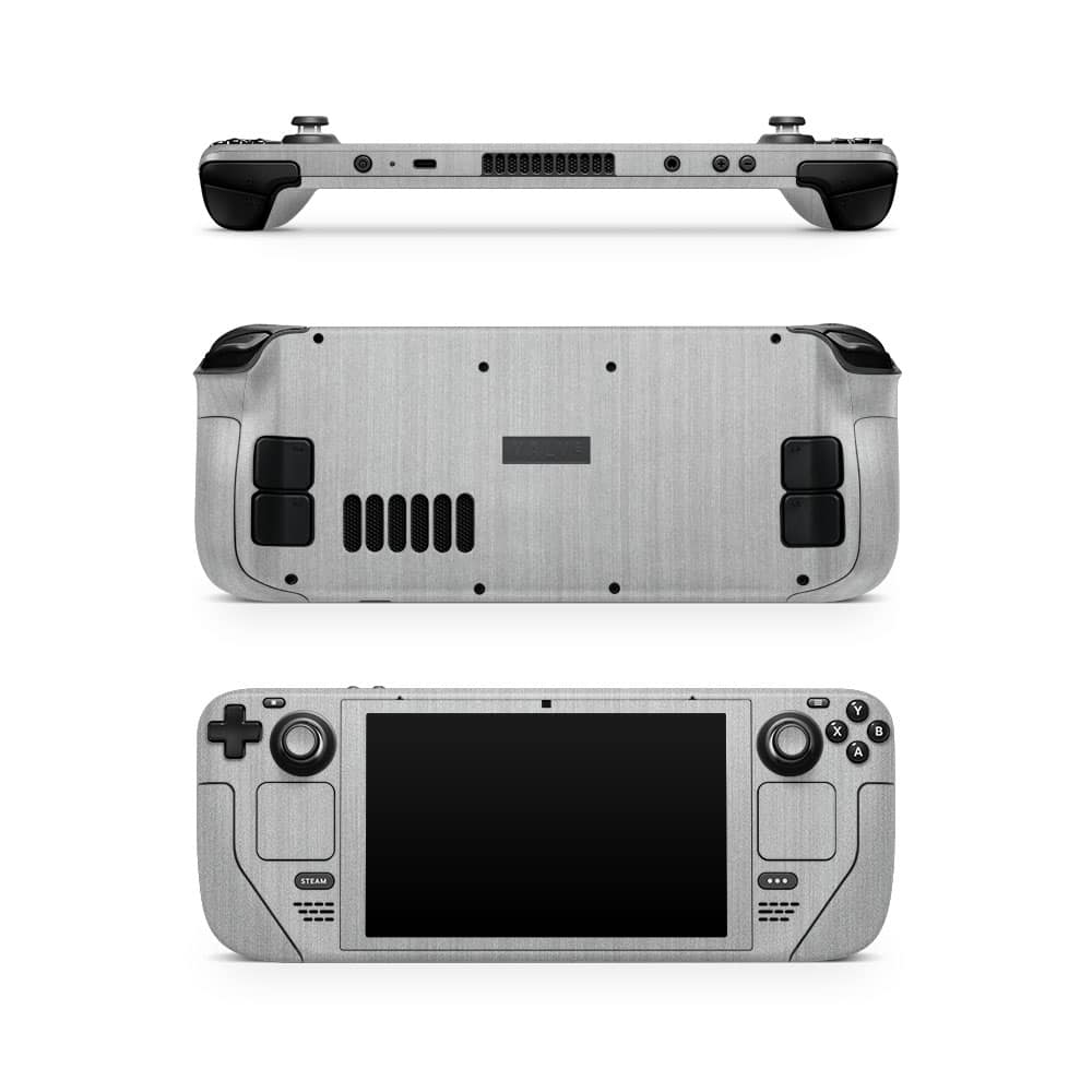 Steam Deck Brushed Metal Steel Skin - WrapitSkin The Ultimate Protection!