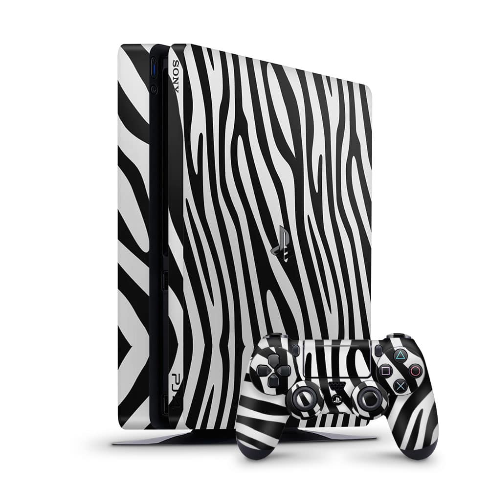 Playstation 4 Slim Black And White Skin - WrapitSkin The Ultimate ...