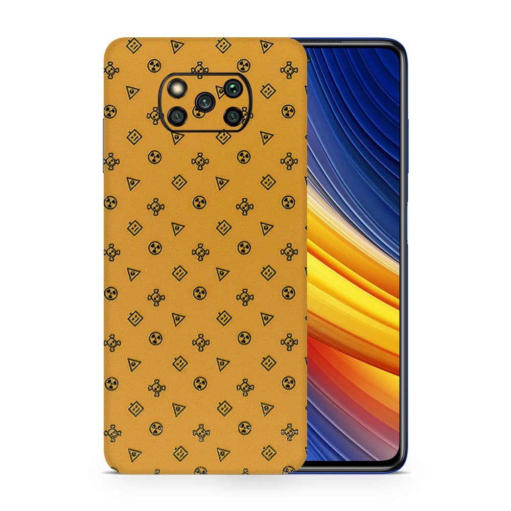 Poco X3 Yellow Danger 3D Skin - WrapitSkin The Ultimate Protection!
