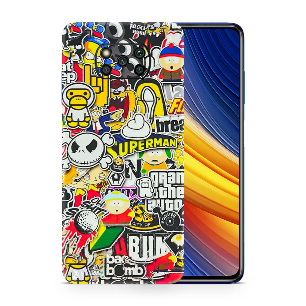 Poco X3 Pro Sticker Bomb 3D Skin - WrapitSkin The Ultimate Protection!