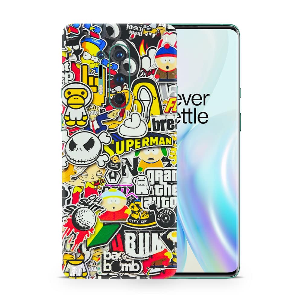 OnePlus 8 Pro Sticker Bomb 3D Skin - WrapitSkin The Ultimate Protection!