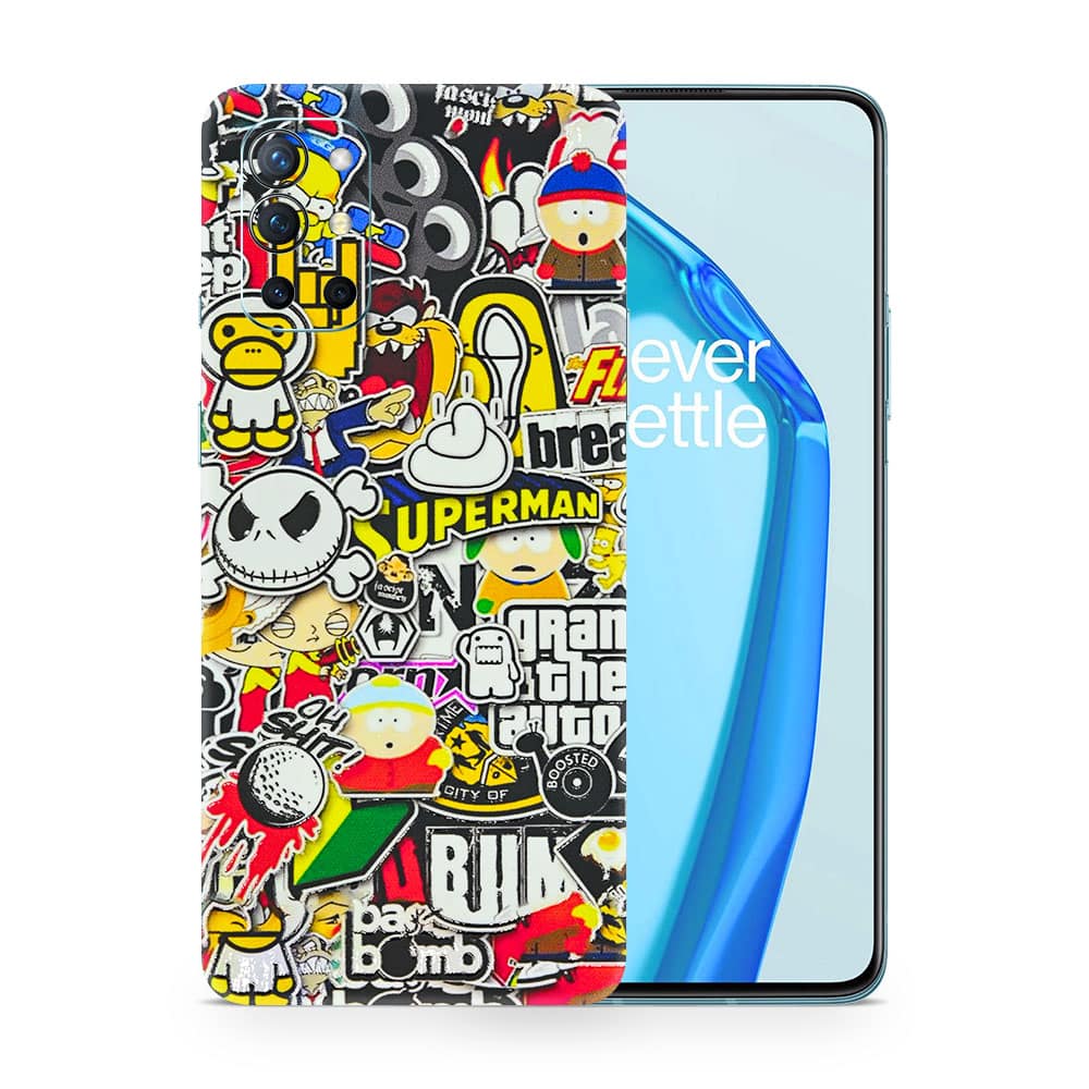 OnePlus 9R Sticker Bomb 3D Skin - WrapitSkin The Ultimate Protection!