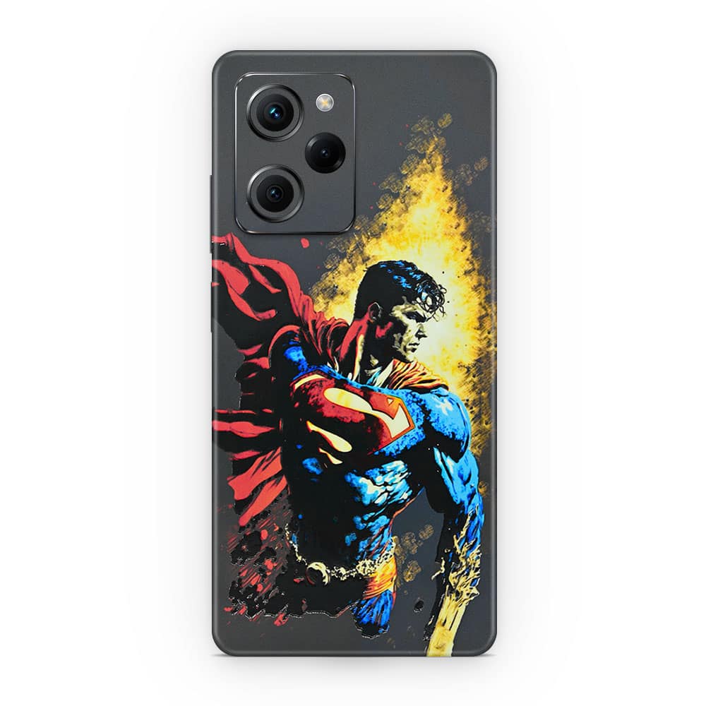 Poco X5 Pro Superman Comic 3D Skin - WrapitSkin The Ultimate Protection!
