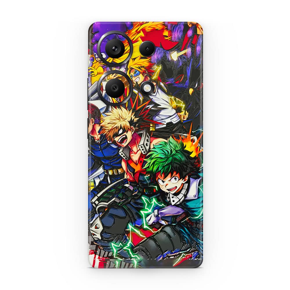 Redmi Note 13 Pro 4G My Hero 3D Skin - WrapitSkin The Ultimate Protection!