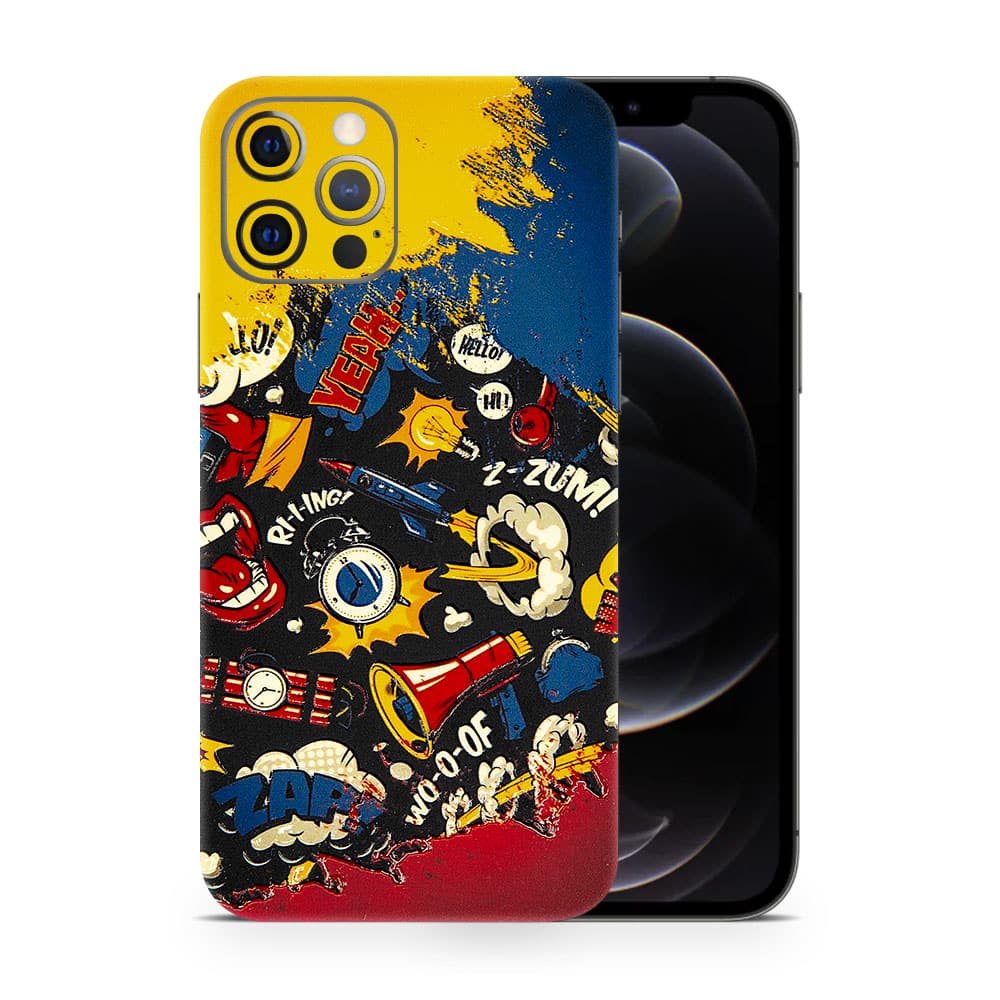 IPhone 12 Pro Pop Art 3D Skin - WrapitSkin The Ultimate Protection!
