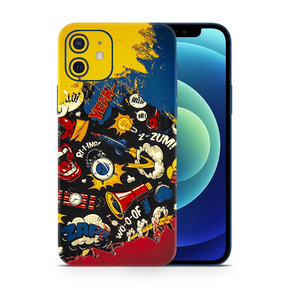 IPhone 12 Mini Pop Art 3D Skin - WrapitSkin The Ultimate Protection!