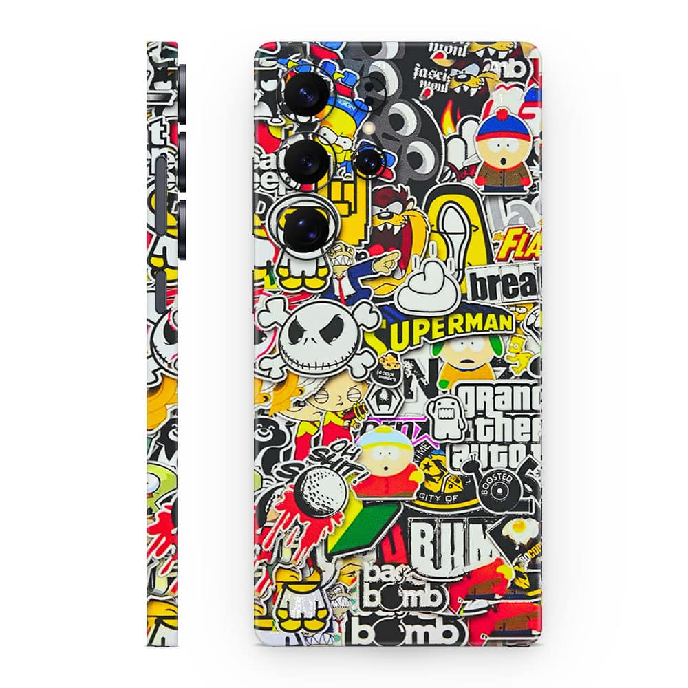Galaxy S25 Ultra Sticker Bomb 3D Skin - WrapitSkin The Ultimate Protection!