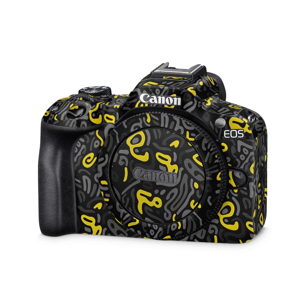 Canon EOS R50 Camera Yellow Grooves Skin - WrapitSkin The Ultimate ...